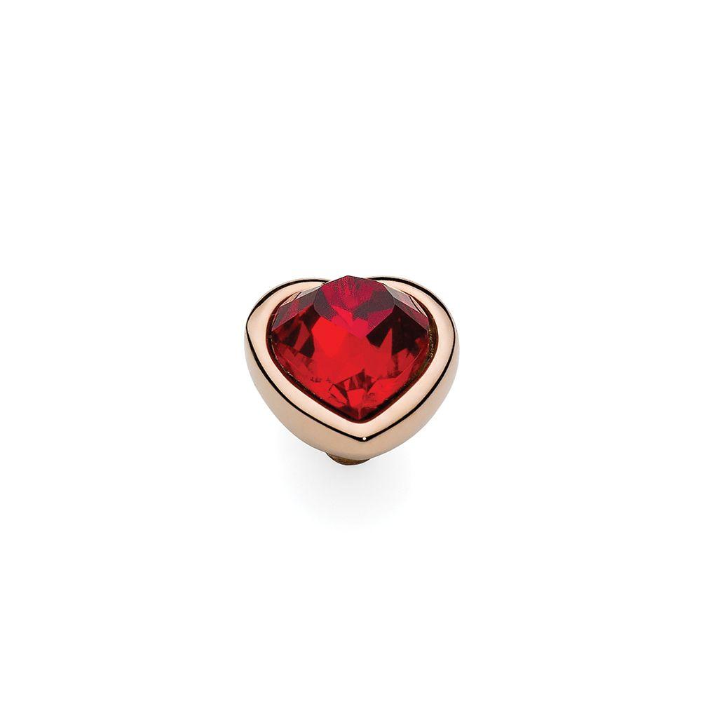 Qudo - Famosa Cuore - 9mm Heart Top – Light Siam – Ballantynes Jewellers